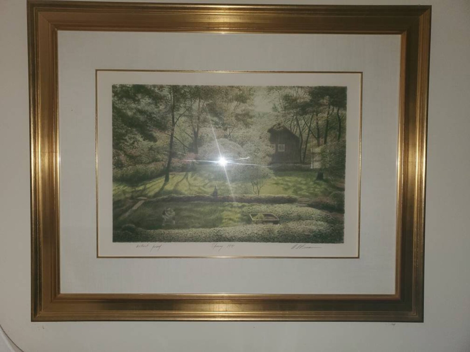 Harold Altman Large Framed/matted Original Artist Proof Landscape ...