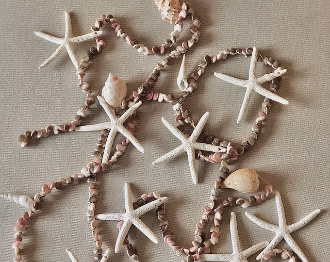Beach Garland, Beach Decor, Shell Garland, Seashell Garland, Beach ...