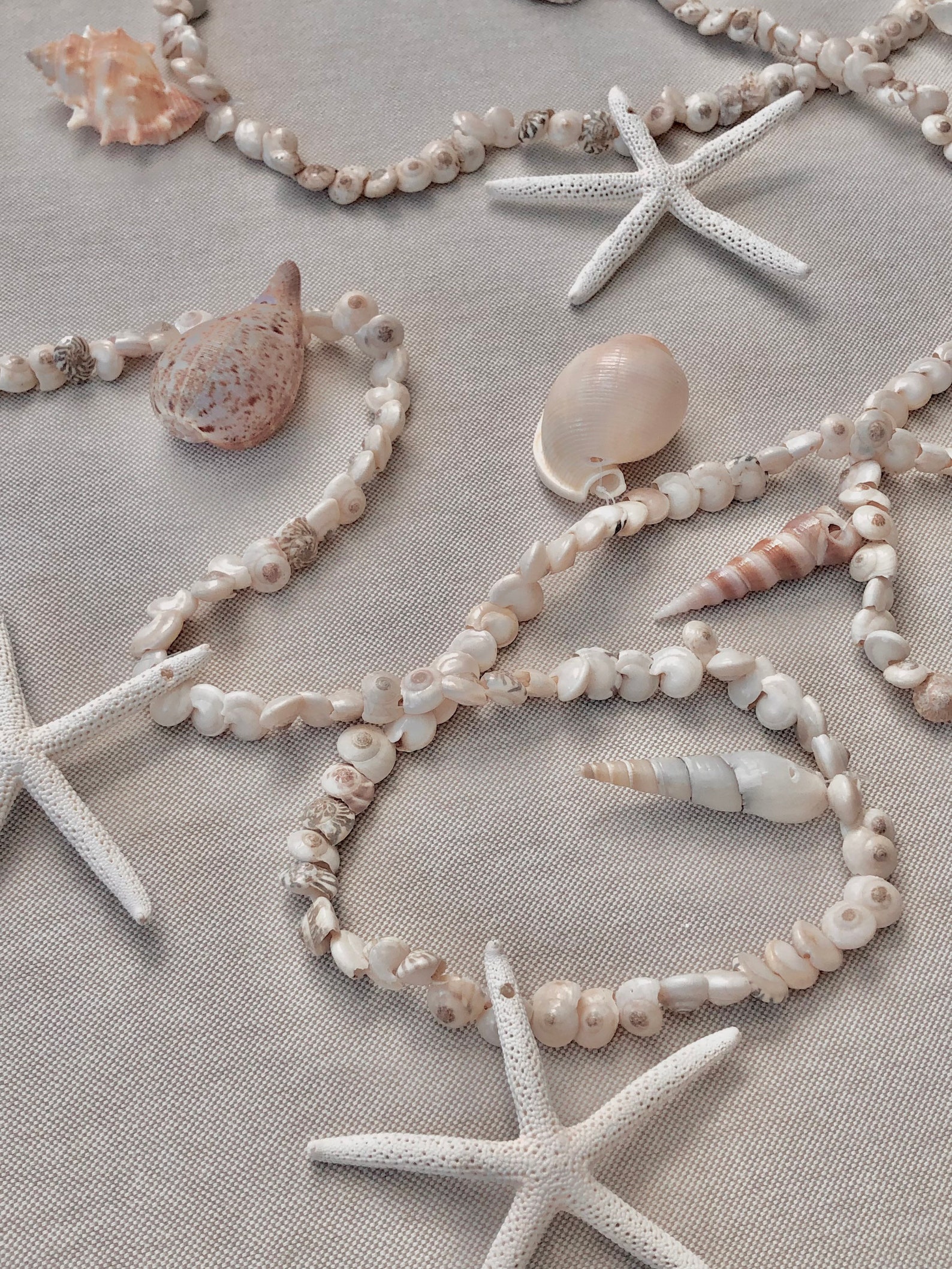 Beach Garland Beach Decor Shell Garland Seashell Garland - Etsy