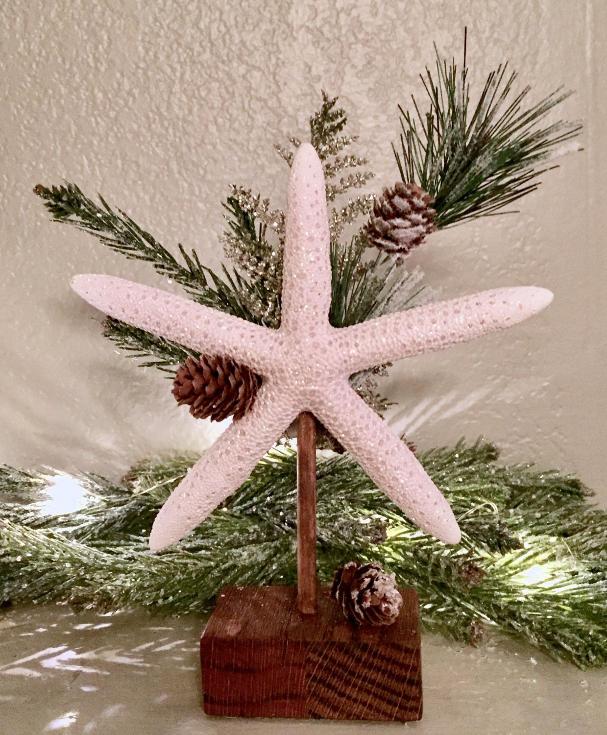 Starfish Table Accent, Beach Home Decor, Starfish Stand, Beach Holiday ...