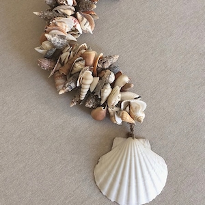 Seashell Mobil, Beach Decor, Beach Wall Decor, Shell Hanging Decor ...