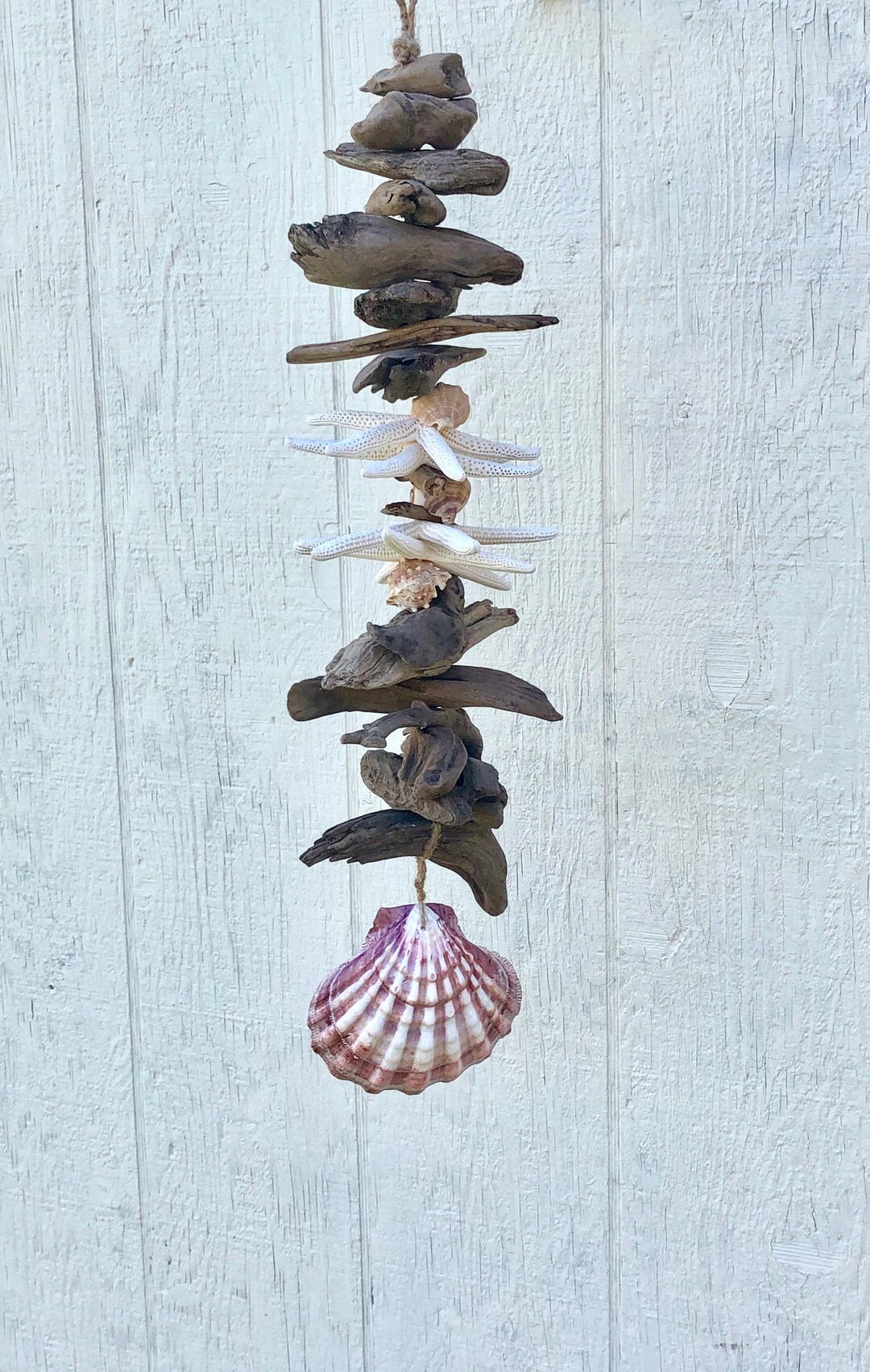 Seashell Wind Chimes, Beach Decor, Beach Wall Art, Coastal Decor ...