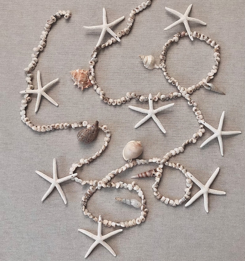 Beach Garland Beach Decor Shell Garland Seashell Garland - Etsy