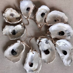 Oyster Shells, Oyster Garland, Beach Garland, Beach Decor, Oyster Shell ...