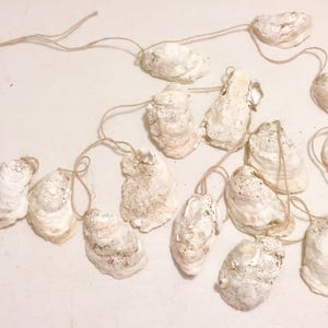Oyster Shells, Oyster Garland, Beach Garland, Beach Decor, Oyster Shell ...