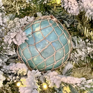 Capiz Shell Net Ball Ornaments, Beach Christmas Shell Ball Ornament ...