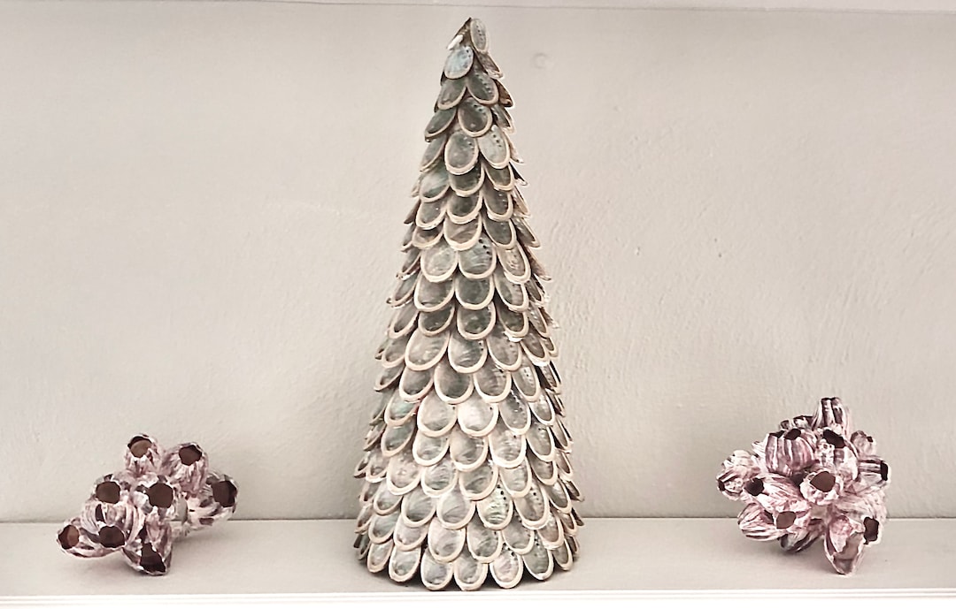 Beach Table Decor, Abalone Shell Tree, Beach Decor, Shell Decor, Beach ...