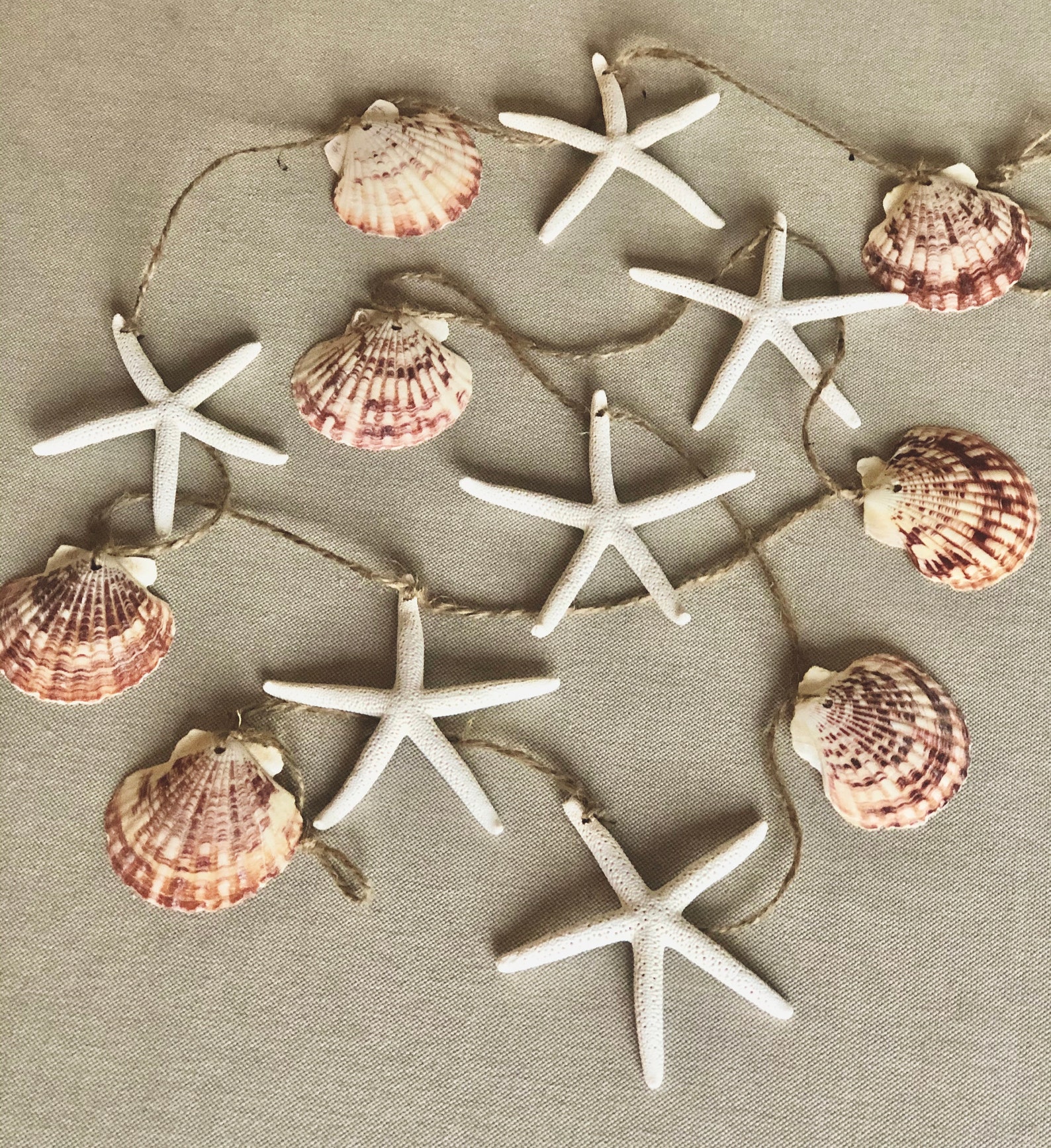 Starfish Garland Beach Decor Beach Garland Shell Garland - Etsy
