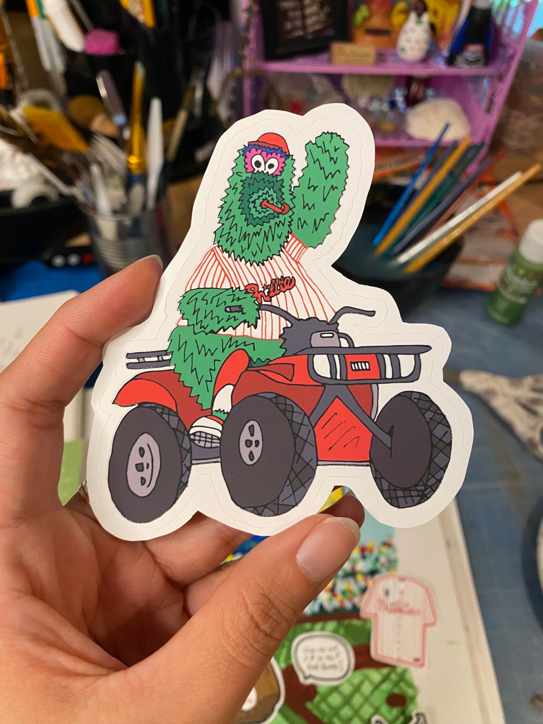 Phillie Phanatic Vinyl Sticker Philly Phanatic Sticker - Etsy