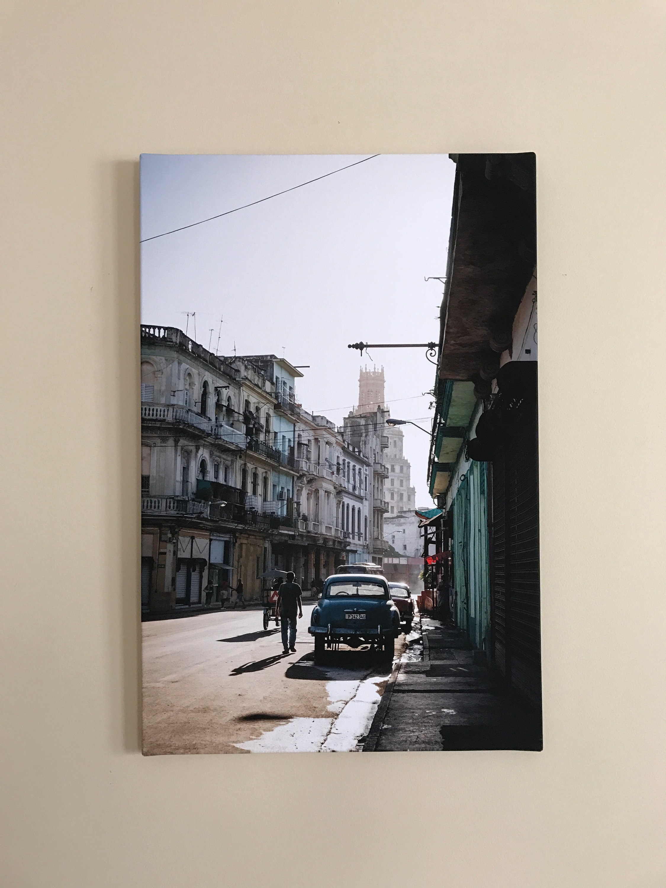 Cuba Street Scene Photo on Canvas Cuba Wall Art Havana Cuba - Etsy UK
