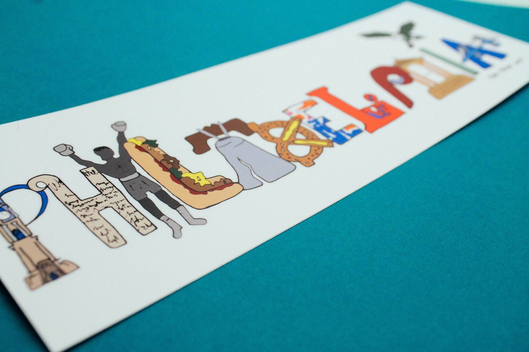 Philadelphia Bumper Sticker, Large Philadelphia Sticker, Philly City ...