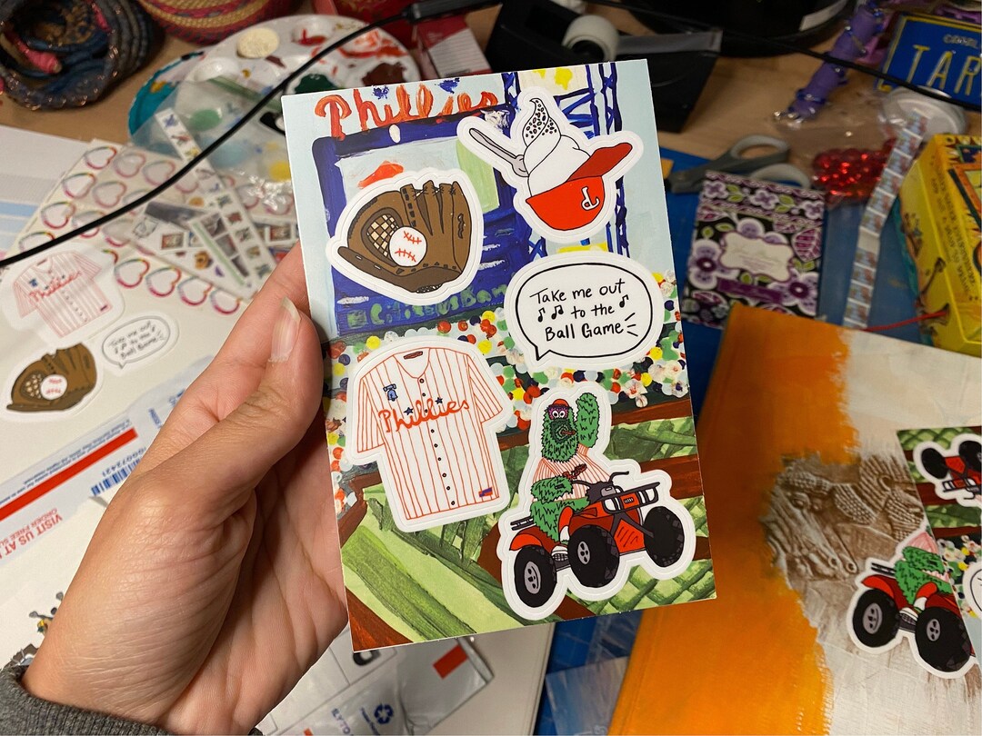 Phillie Phanatic Vinyl Sticker, Philly Phanatic Sticker, Baseball ...