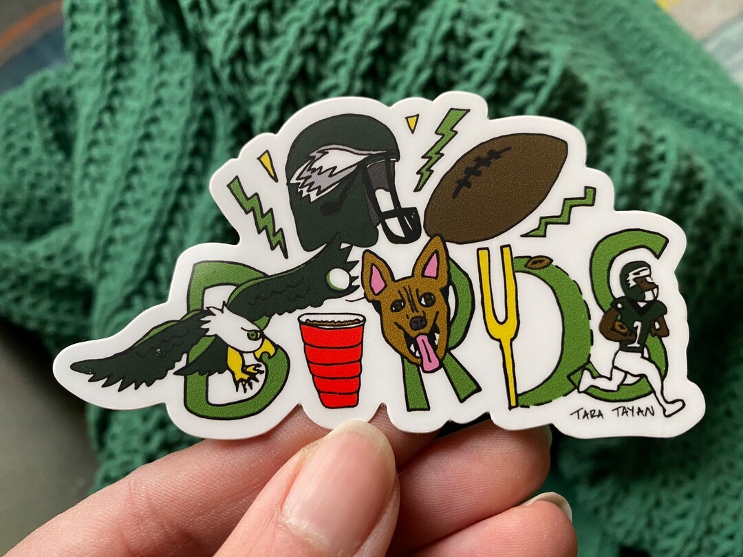 Philadelphia Go Birds Vinyl Sticker, Philadelphia Football Sticker ...