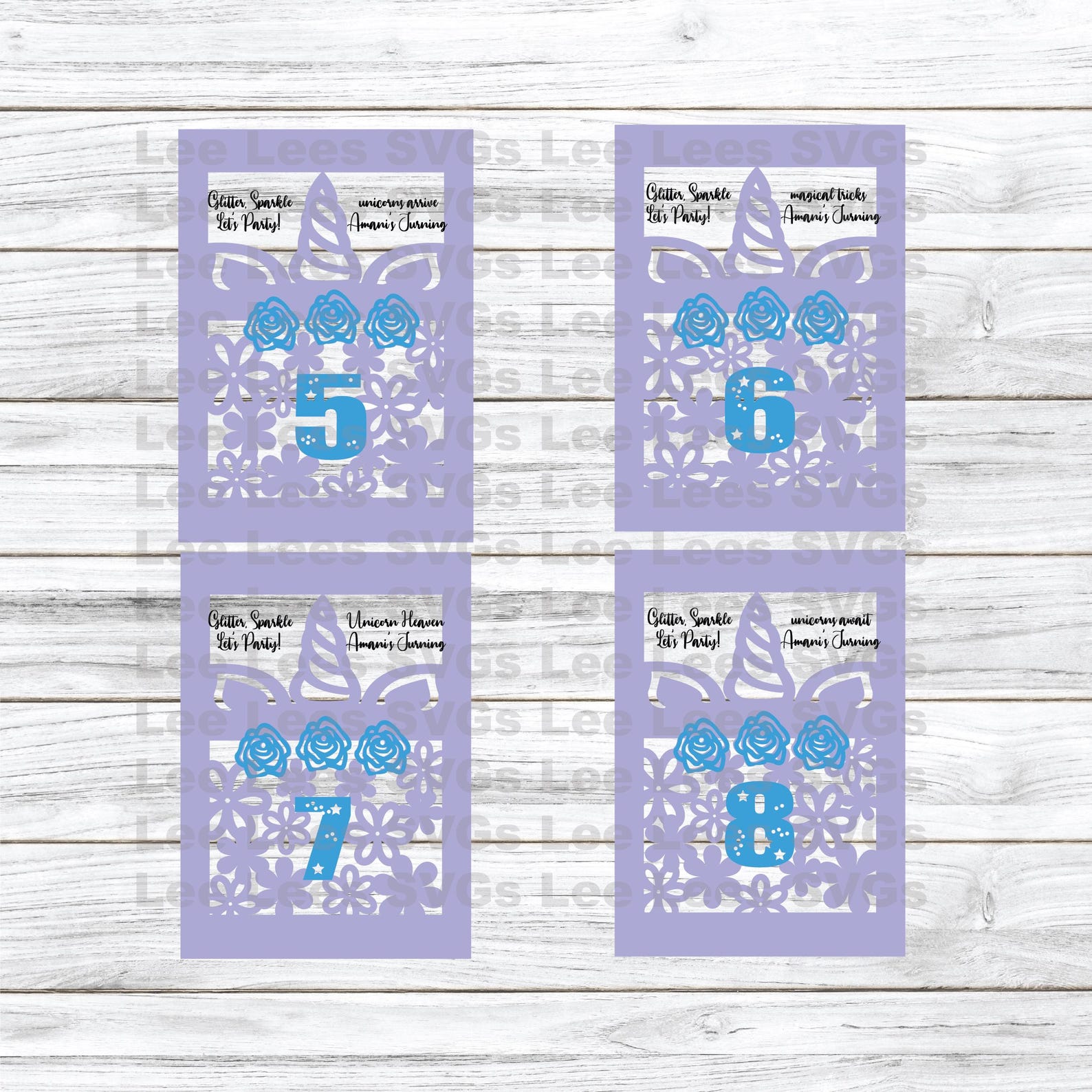 UNICORN PARTY INVITE | Party Invitation Svg | Birthday Invite Svg ...