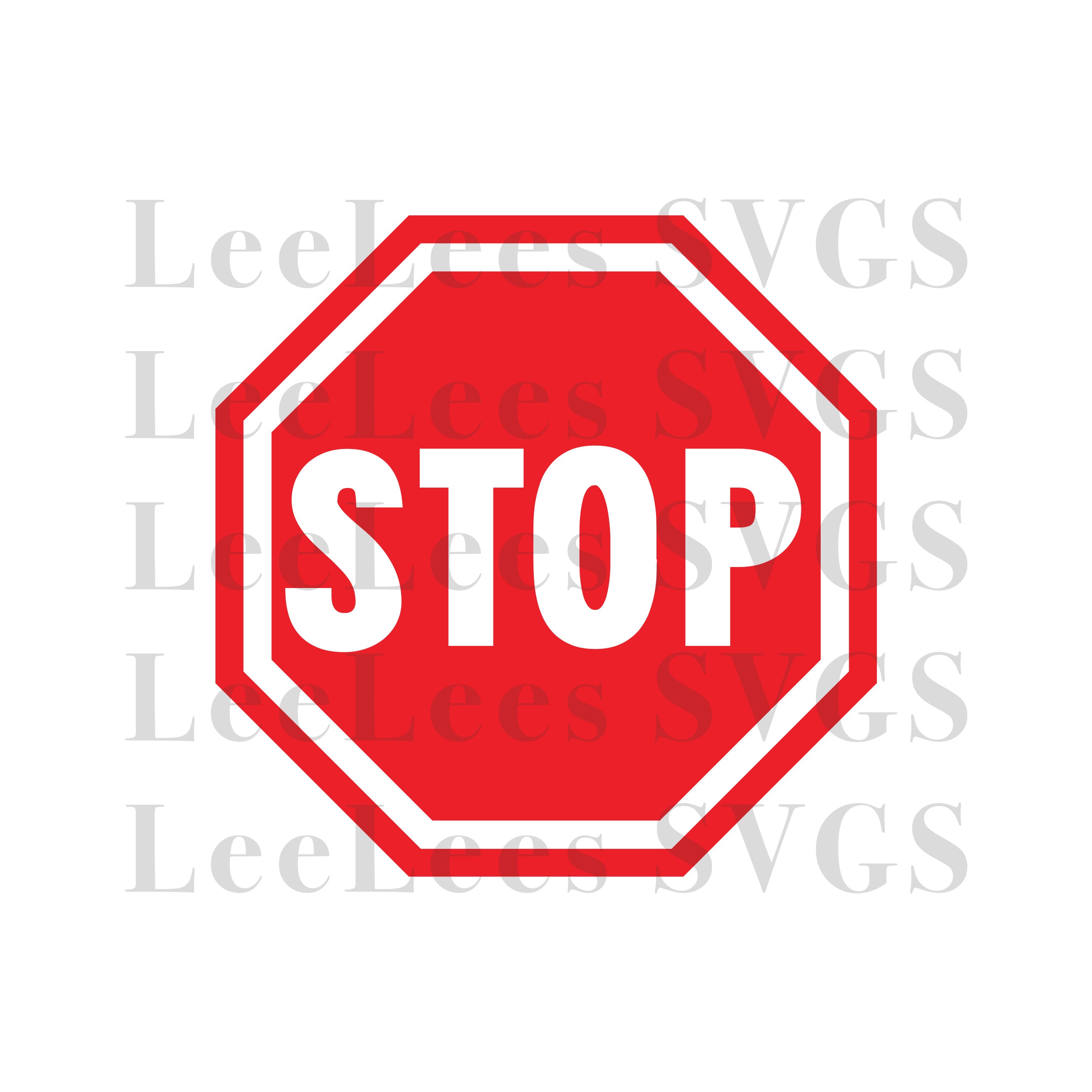 Stop Sign Vector - Digital Download for Crafts & Designs | SVG PNG EPS ...