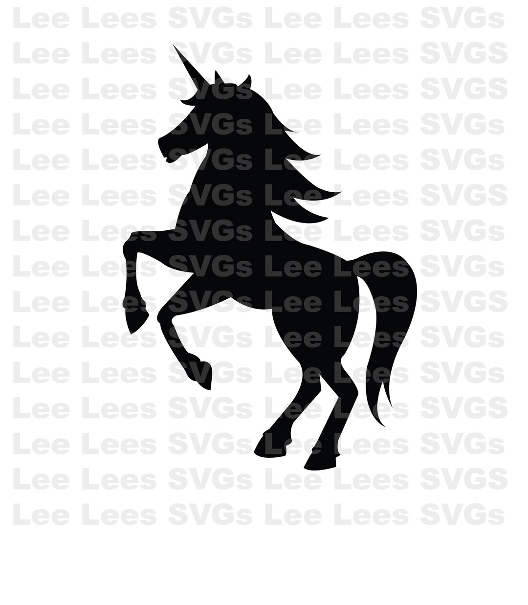 Digital UNICORN Animal Horse CLIP ART - Cute Mythical Creature ...
