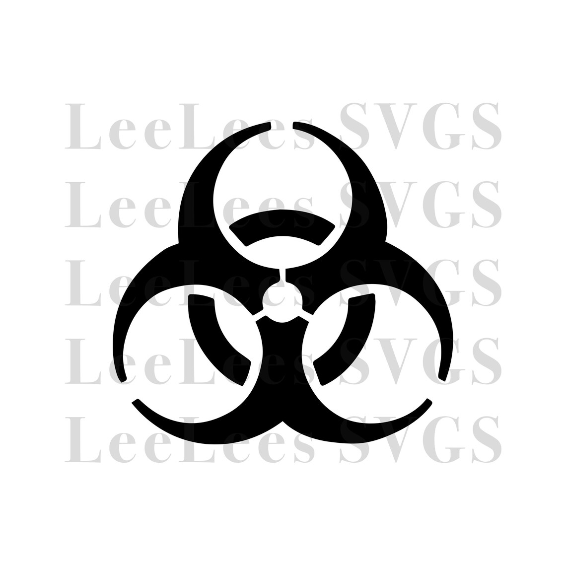Biohazard Symbol SVG EPS DXF Digital Download Vector File Cricut ...