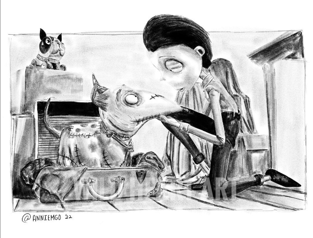 Frankenweenie Original Print - Etsy
