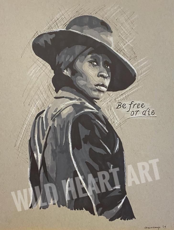 9x12 Cynthia Erivo Drawing Harriet - Etsy