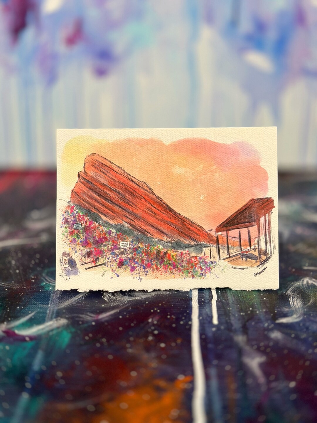Tori Amos - Red Rocks - Blank Greeting Card Print - Etsy