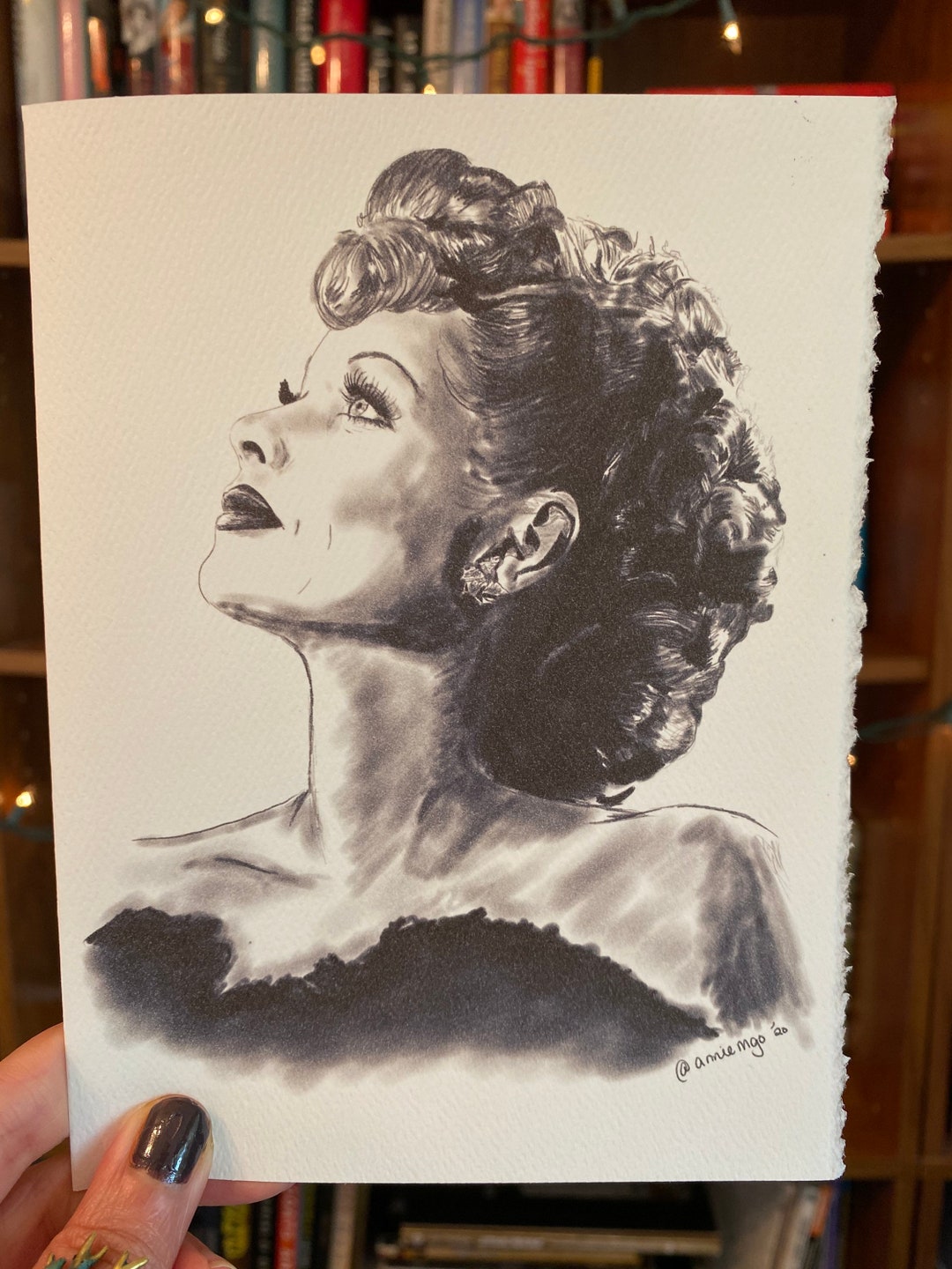 Lucille Ball - Lucy Blank Greeting Card - Etsy