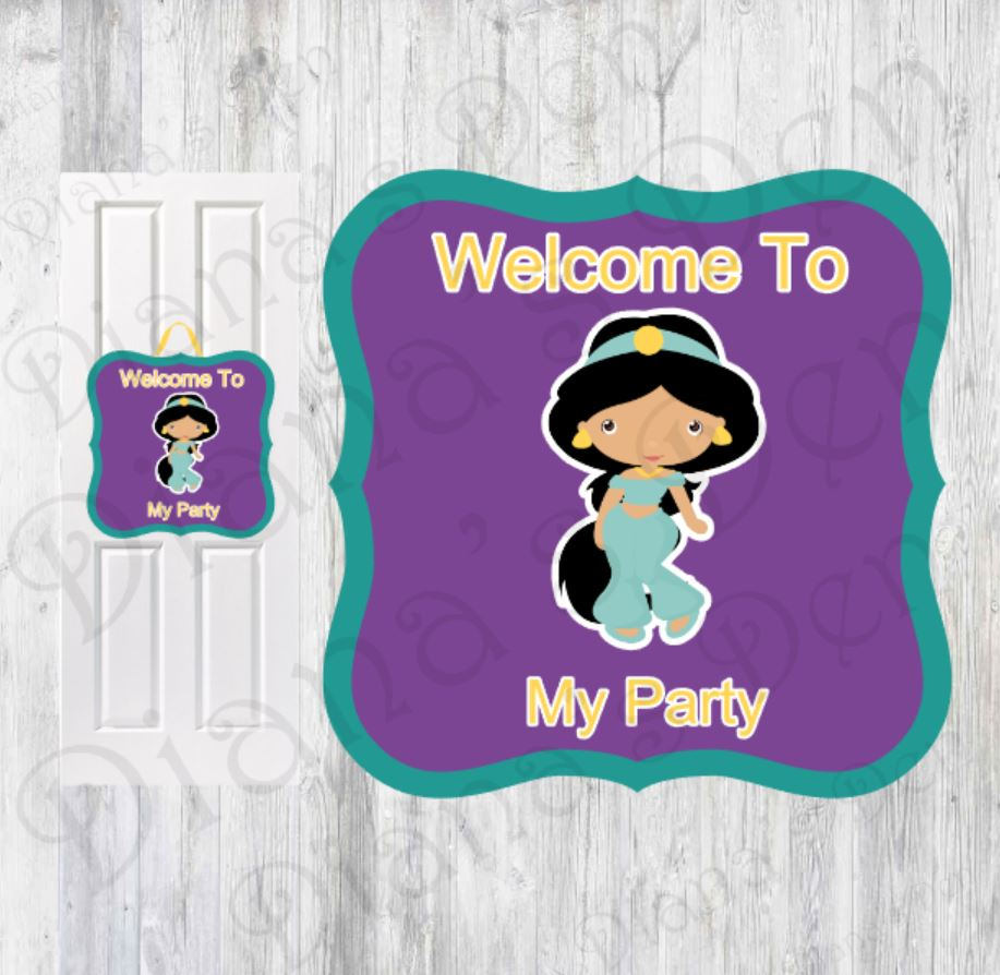 Jasmine Door Sign / Jasmine Welcome Sign / Jasmine Birthday / | Etsy