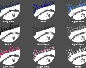 Yankees Car Decal - Etsy