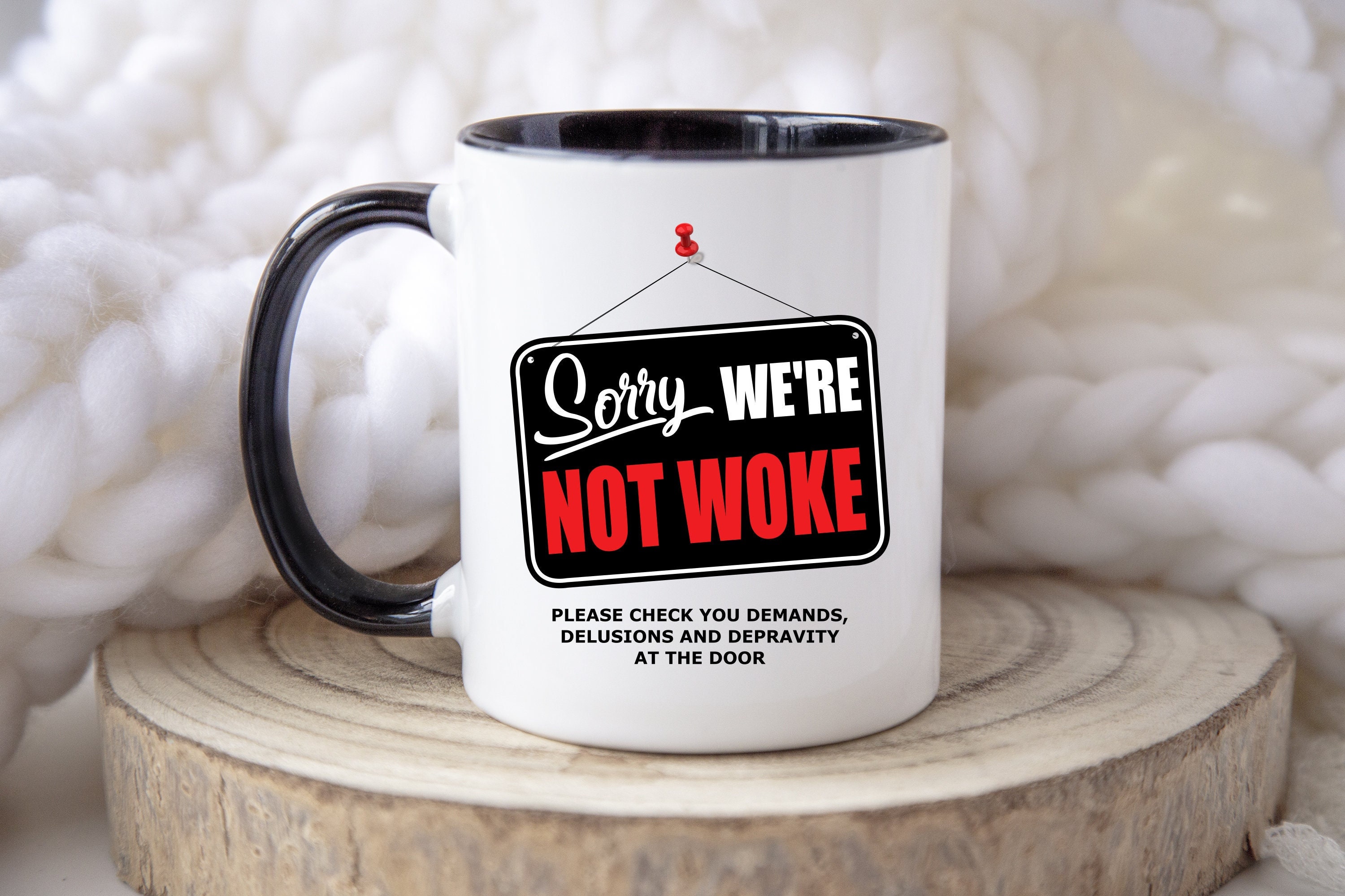Not Woke Coffee Mug - Etsy