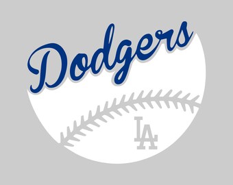 La Dodgers Window Decal - Etsy