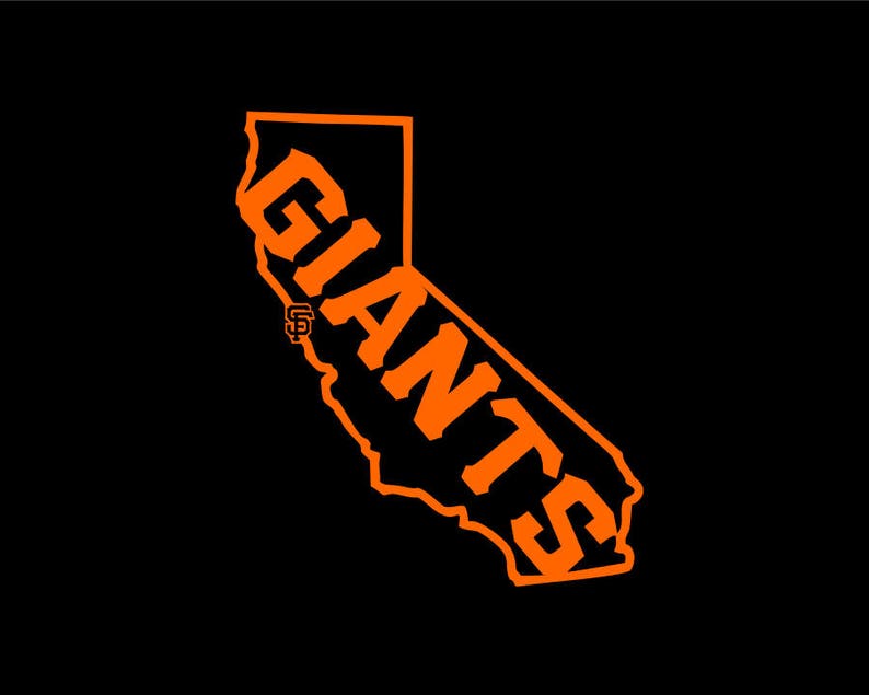 SF Giants California Logo Vinyl Decal Car Window / Bumper - Etsy