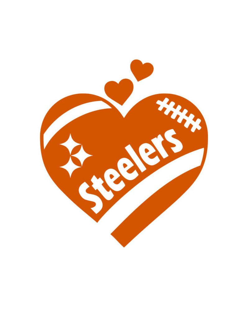 Pittsburgh Steelers Football Heart Vinyl Car Decal / Sticker - Etsy