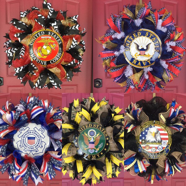 Veterans Day Wreath - Etsy