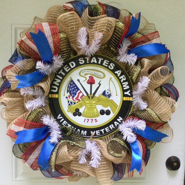 Military Funeral Wreath - Etsy