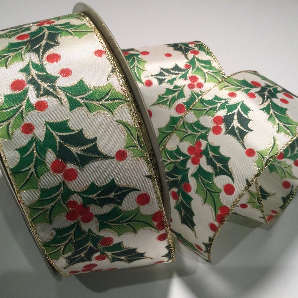 Holly Ribbon - Etsy