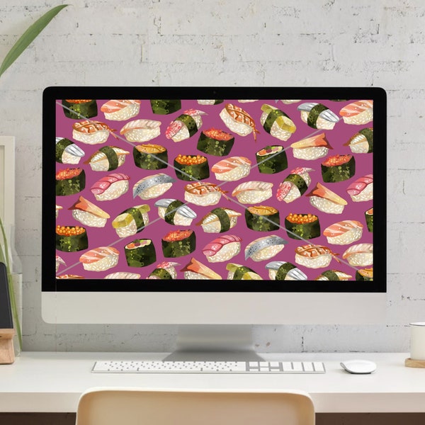 Sushi Desktop Background - Etsy