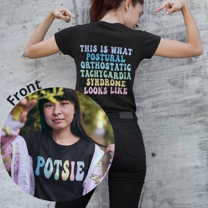 POTSIE Shirt Tee, Postural Orthostatic Tachycardia Syndrome Awareness ...