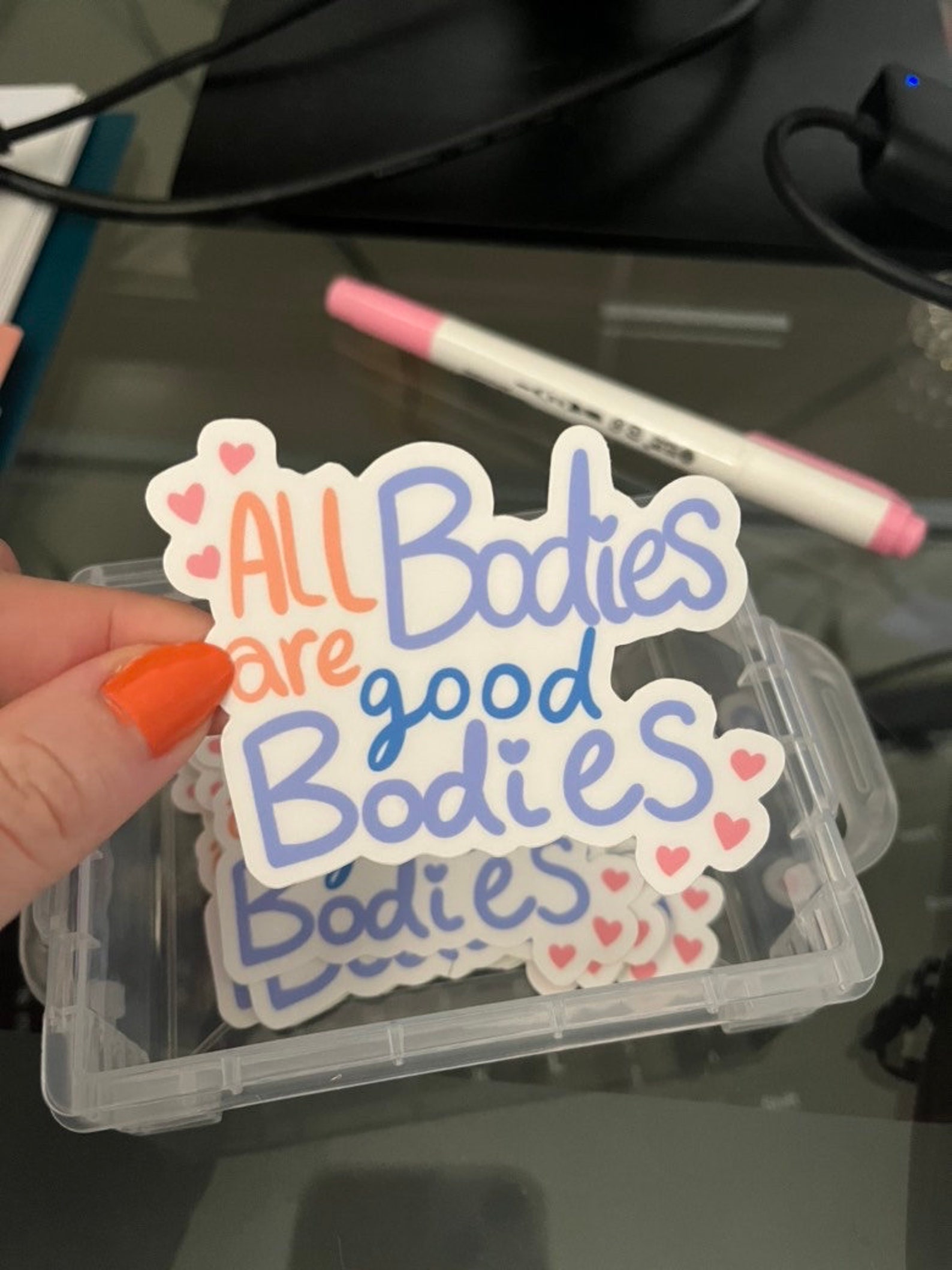 All Bodies Are Good Sticker, ED Awareness Vinyl Sticker, Recovery Gift ...