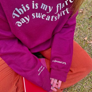 Flare Day Sweatshirt Crewneck, Invisible Illness Awareness Sweatshirt ...