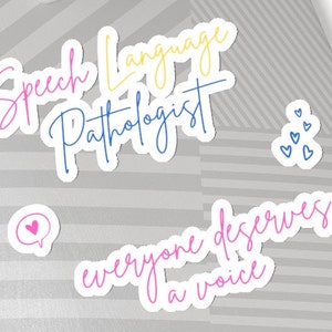 SLP Vinyl Sticker Pack Stickers Custom Speech Path Gift Butterflies ...