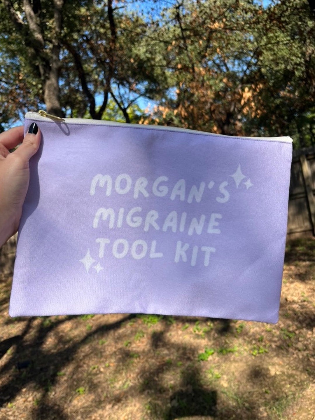 Customizable Migraine Bag Accessory Pouch, Migraine Tool Kit BAG ONLY ...