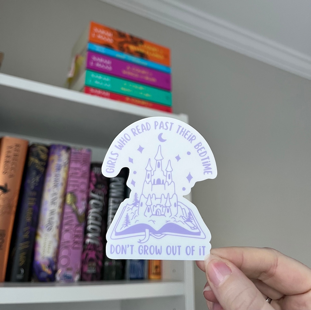 Bookish Girlhood Sticker, Book Merch Stickers Just One More Chapter ...