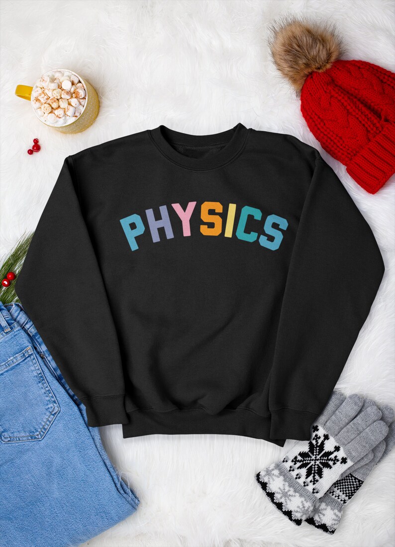 Physics Crewneck Sweatshirt Colorful Rainbow Women in Science - Etsy