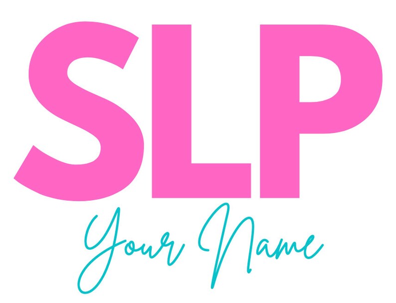 SLP Custom Sticker Speech Language Pathologist Decal | Etsy