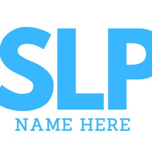 SLP Custom Sticker, Speech Language Pathologist Decal Vinyl ...