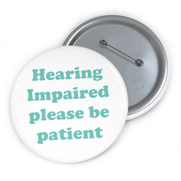 Hearing Impaired Pin - Etsy