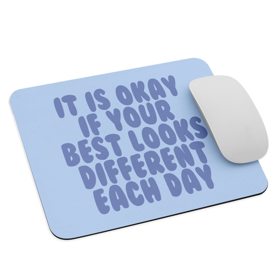 Positivity Mouse Pad, Aesthetic Trendy Mouse Pad, Mental Health Desk ...