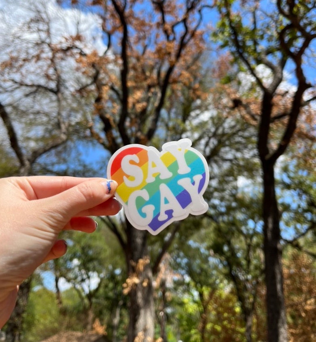 Say Gay Sticker, LGBTQ+ Pride Sticker for Teachers Parents Friends ...