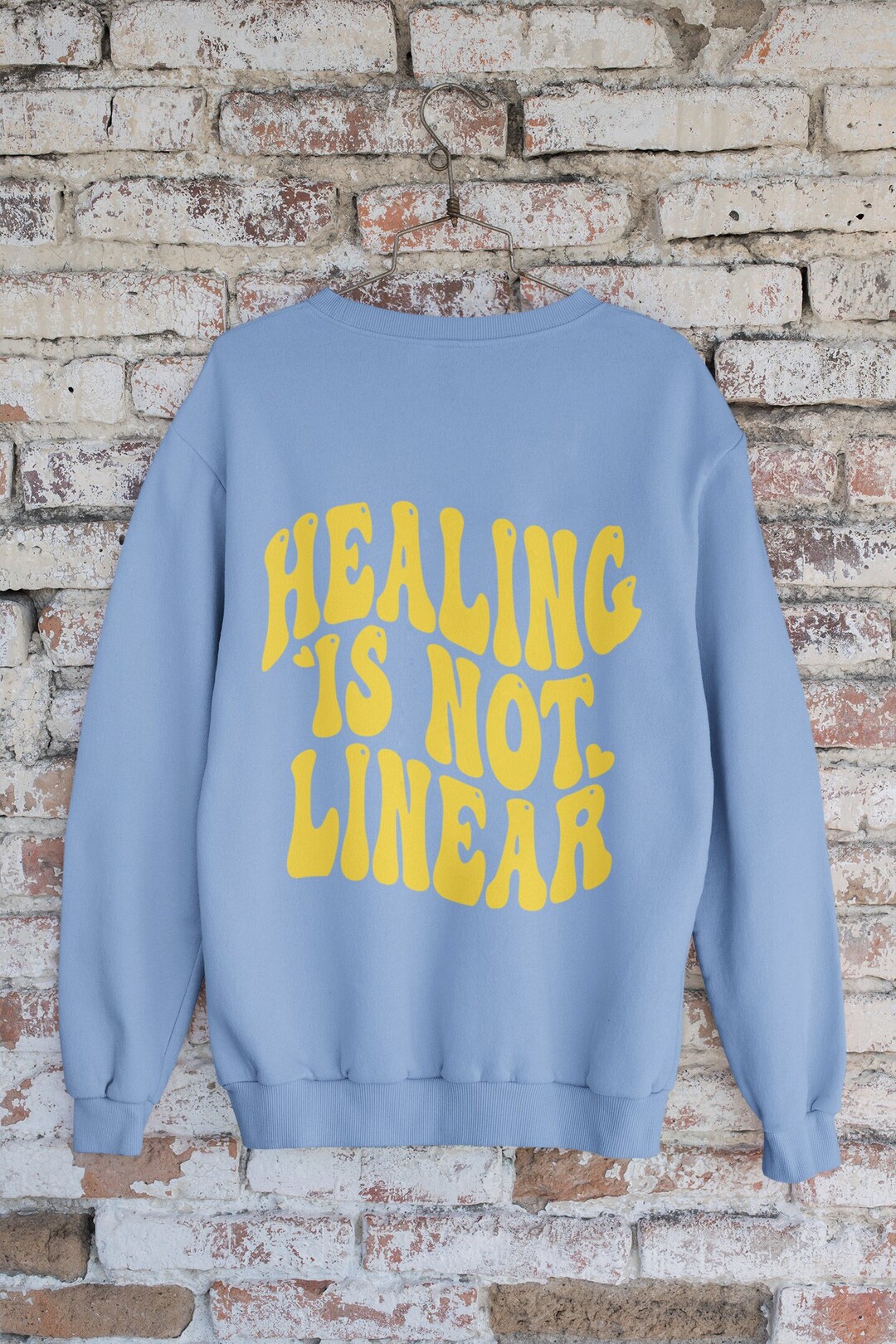 Healing is Not Linear Crewneck Sweatshirt, Mental Health Crewneck ...