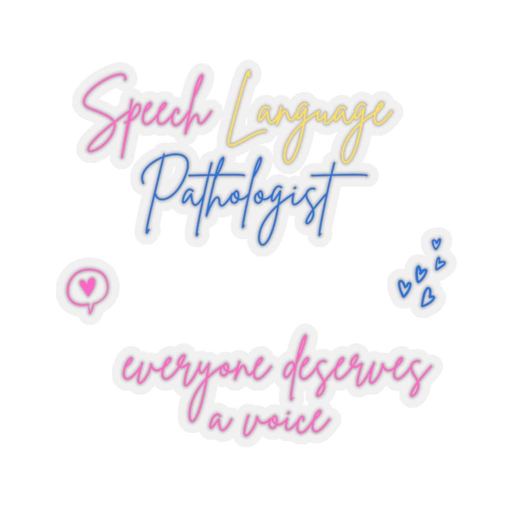 SLP Vinyl Sticker Pack Stickers Custom Speech Path Gift | Etsy