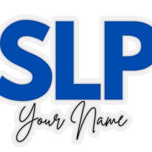 SLP Custom Sticker, Speech Language Pathologist Decal Vinyl ...